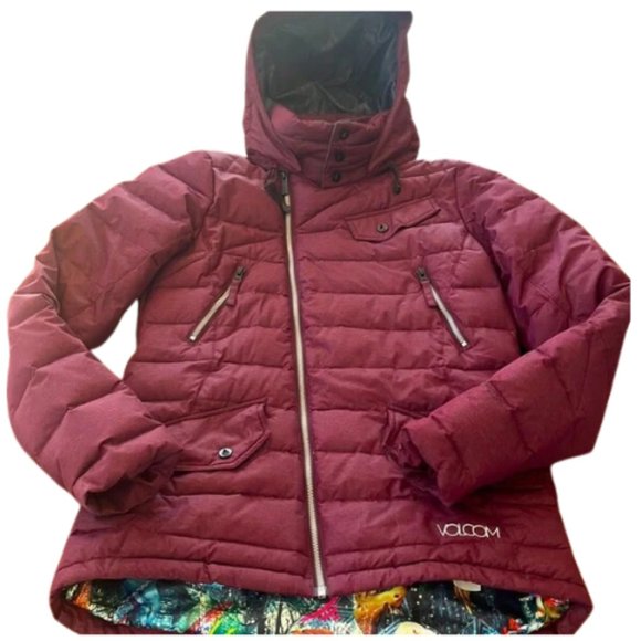 Volcom | Jackets & Coats | Volcom Down Purple Jacket | Poshmark